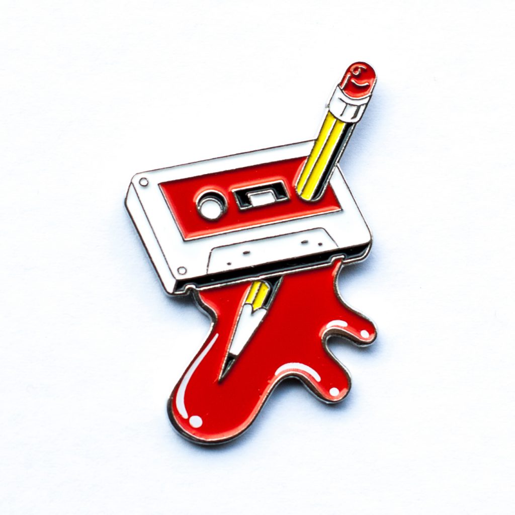 Tartarus ‘Cassette Stab’ Pin – Tartarus Records